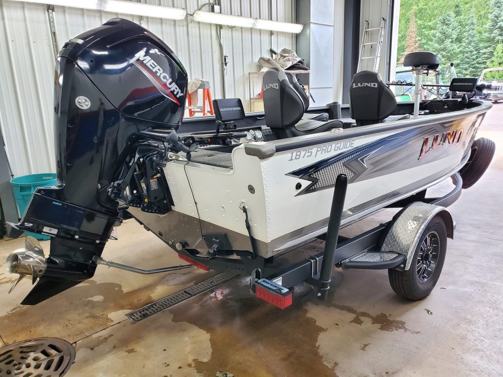 2021 Lund Pro Guide 1875 w/Mercury 90hp 4 stroke and Shoreland’R bunk ...